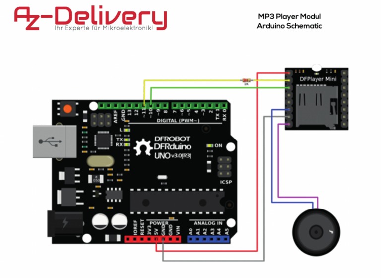 MP3 Player Modul Arduino Schematic | PDF