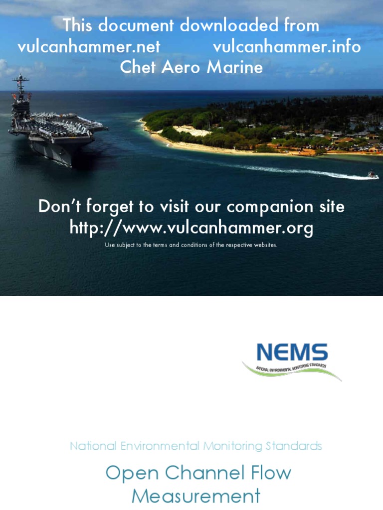 Nems Open Channel Flow Measurement 2013 06 | PDF | Discharge (Hydrology ...