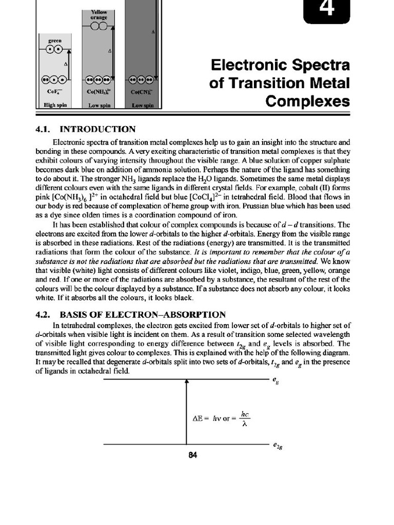 Term Symbol, Orgel Diagram | PDF