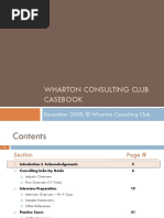 Wharton Consulting Club Case Book | PDF