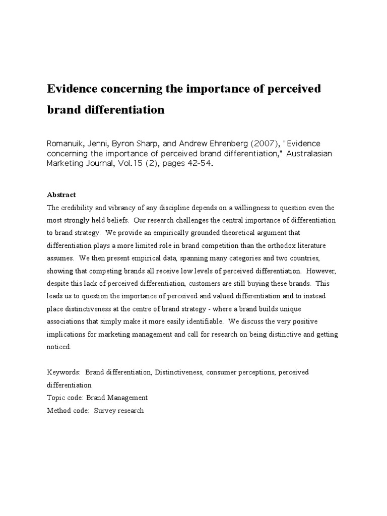 Byron Sharp | PDF | Brand | Marketing