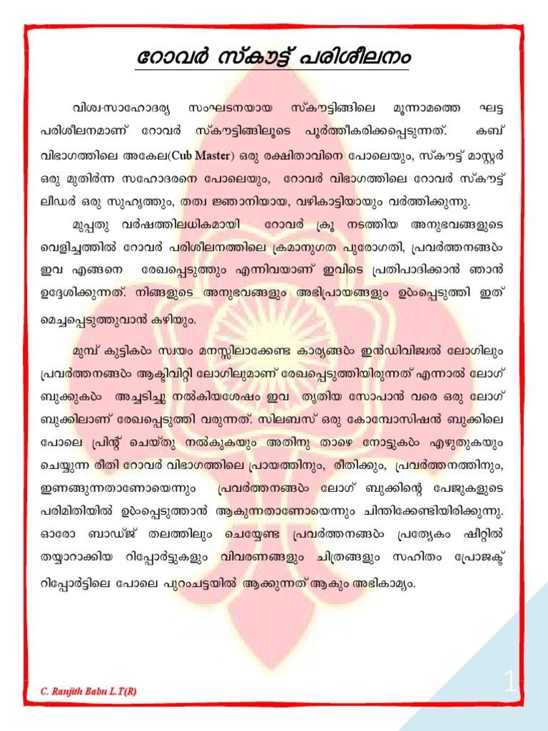 Syllabus Rovering 2 | PDF