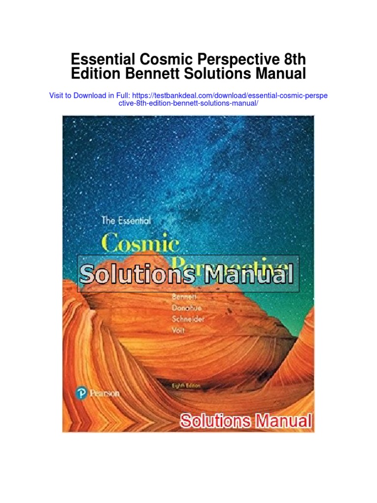 Essential Cosmic Perspective 8th Edition Bennett Solutions Manual | PDF | Force | Orbit