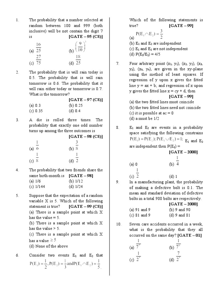 Probability Paper | Download Free PDF | Normal Distribution ...