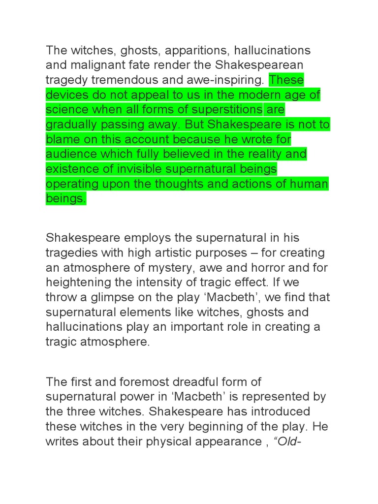 The Witches | PDF | Macbeth