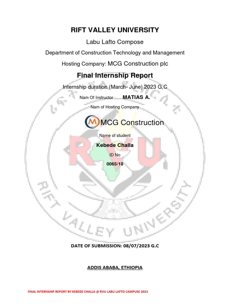Internship Report FINAL | PDF | Leadership | Theory