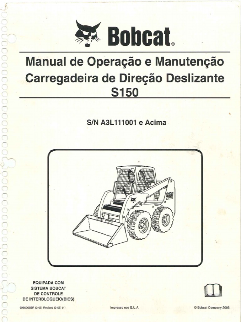 BOBCAT Manual da Mini Bobcat de Operação | PDF
