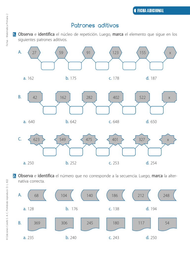 FA - Patrones Aditivos | PDF