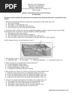 Science 10 Pretest | PDF | Plate Tectonics | Electromagnetic Spectrum