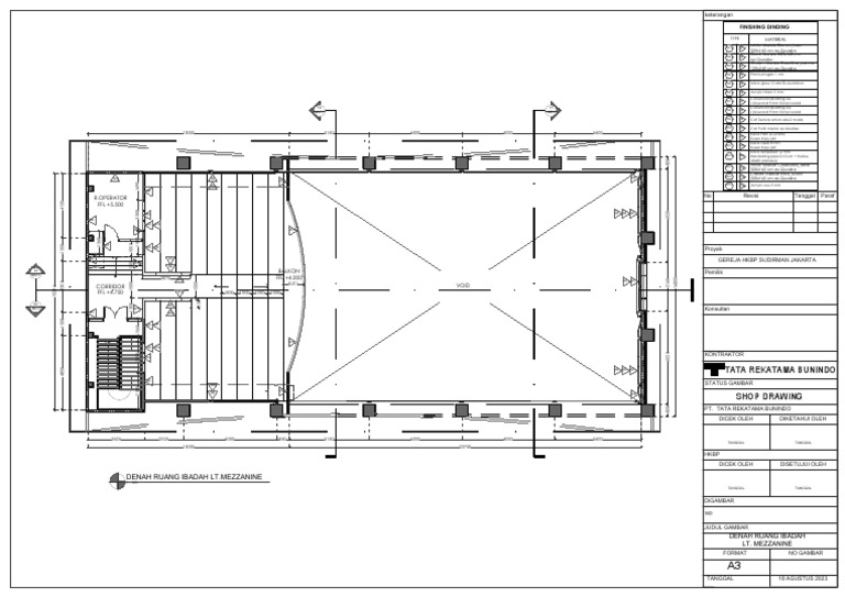 240823-002.denah Ruang Ibadah LT - Mezzanine Terbaru | PDF