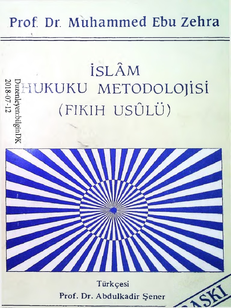 Fıkıh Usulü M.ebu Zehra | PDF