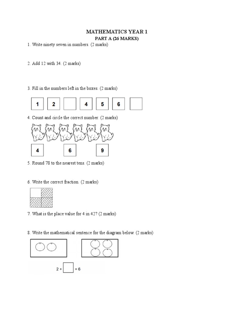 Mathematics DLP Year 1 | PDF