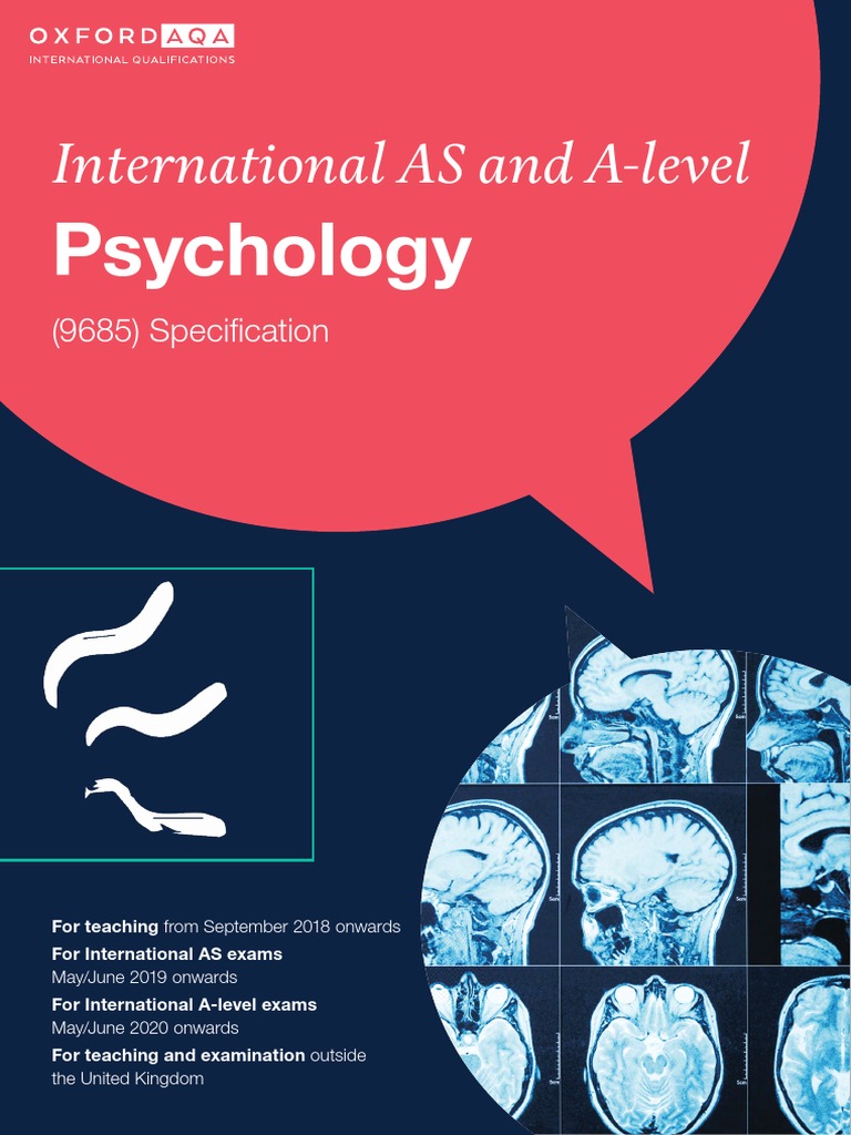 OxfordAQA International Psychology Spec 2024 | PDF | Gce Advanced Level ...