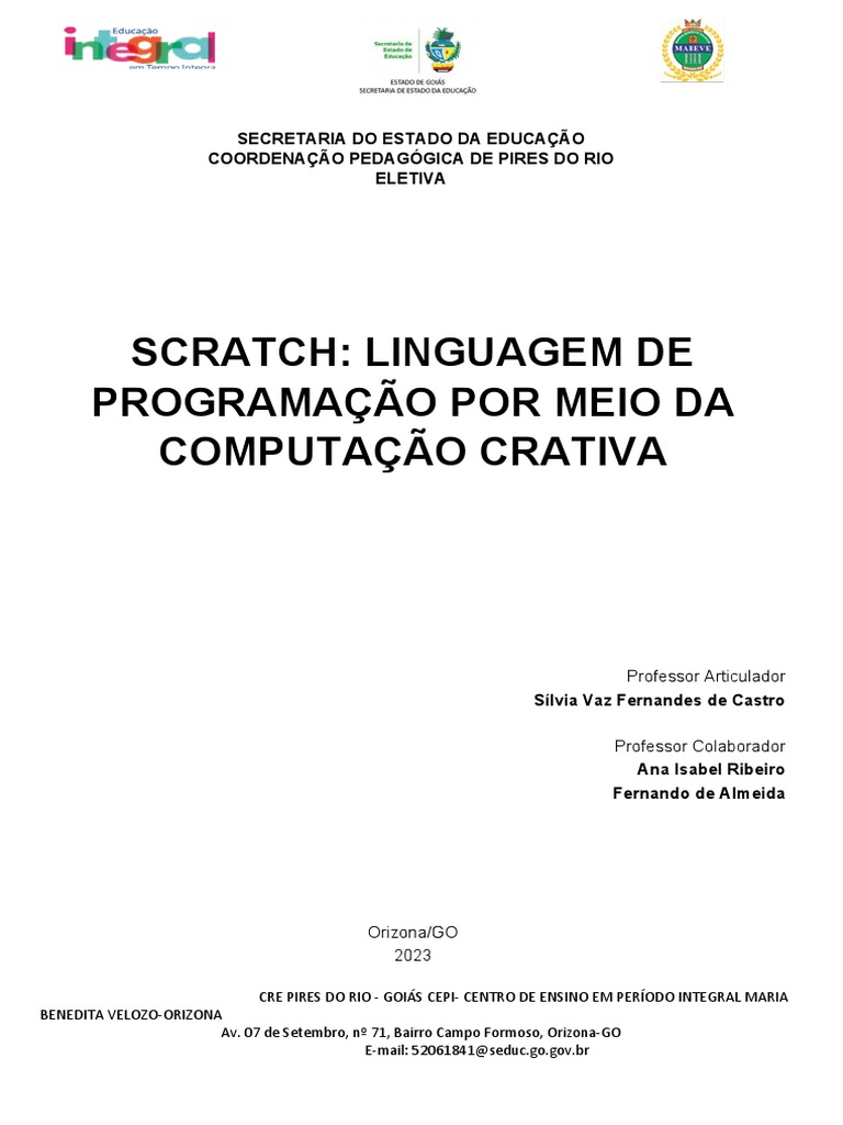 Projeto Da Eletiva - 02-2023 | PDF | Science | Aprendizado