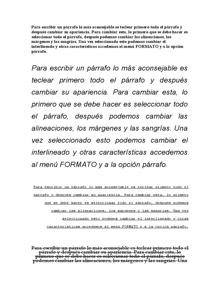 5 Parrafos Iguales | PDF