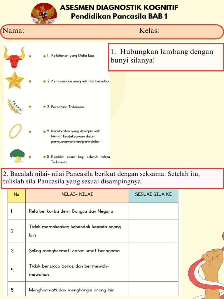 Asesmen Diagnostik P. Pancasila | PDF