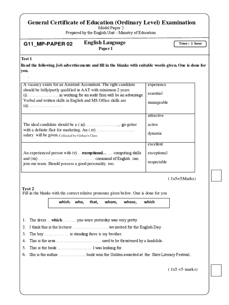 G11 - Mp-Paper 02 - 2020 - Moe | PDF | Ellipsis