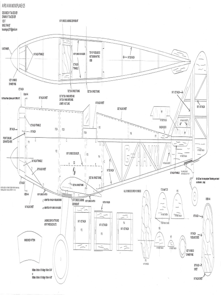 Model Airplane Assembly Guide | PDF