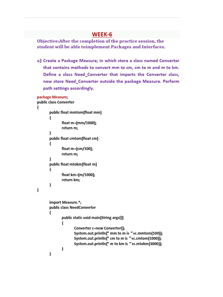 Oop Lab Manual A7603 Ii Year 2 Semester Csm Pdf Method Computer Programming