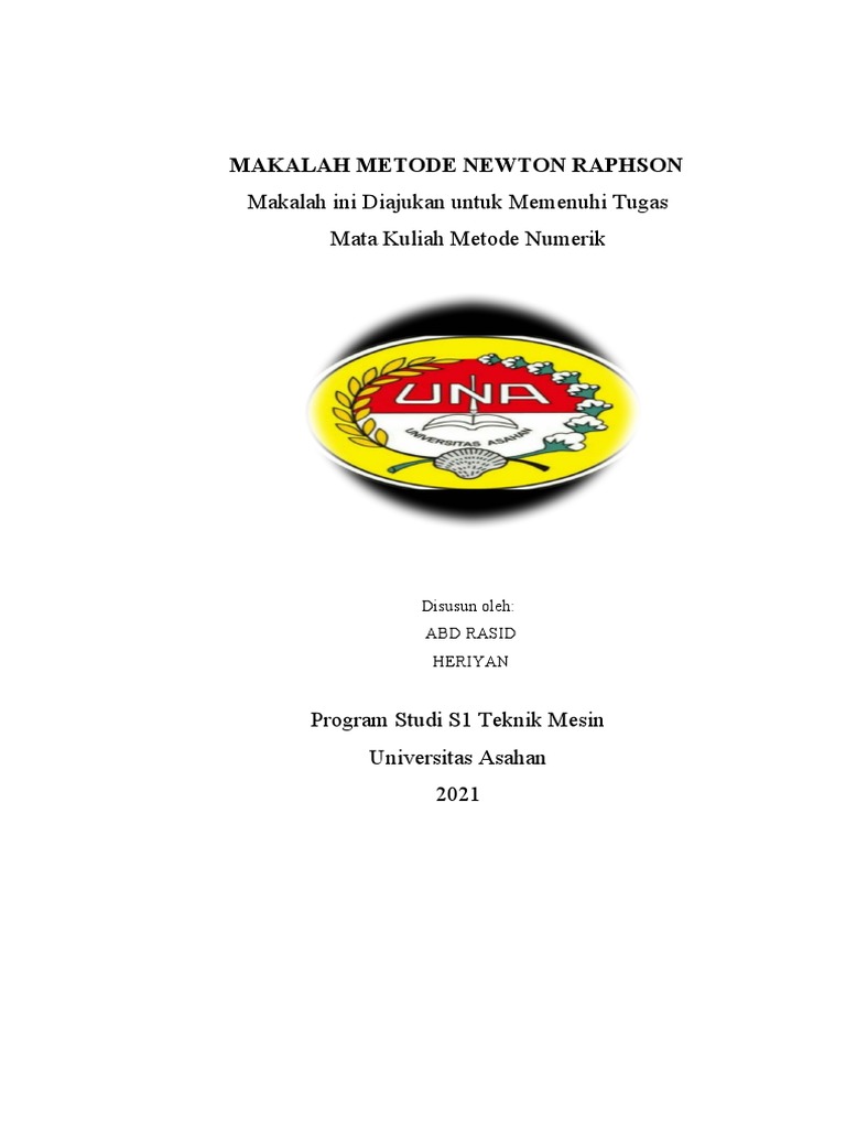 Makalah Newton Raphson Dan Secant Pdf