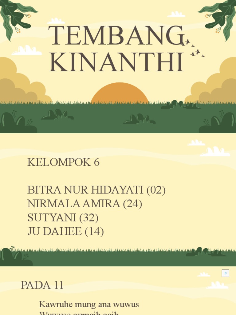 Tembang Kinanthi | PDF