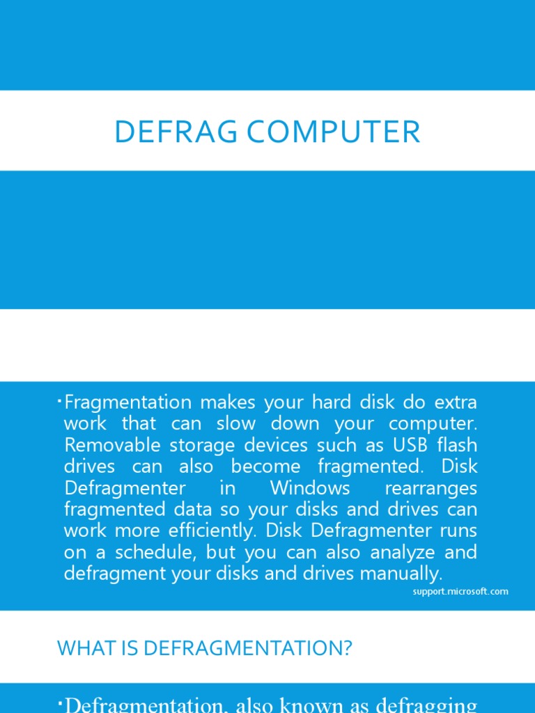 DEFRAGMENTATION | PDF