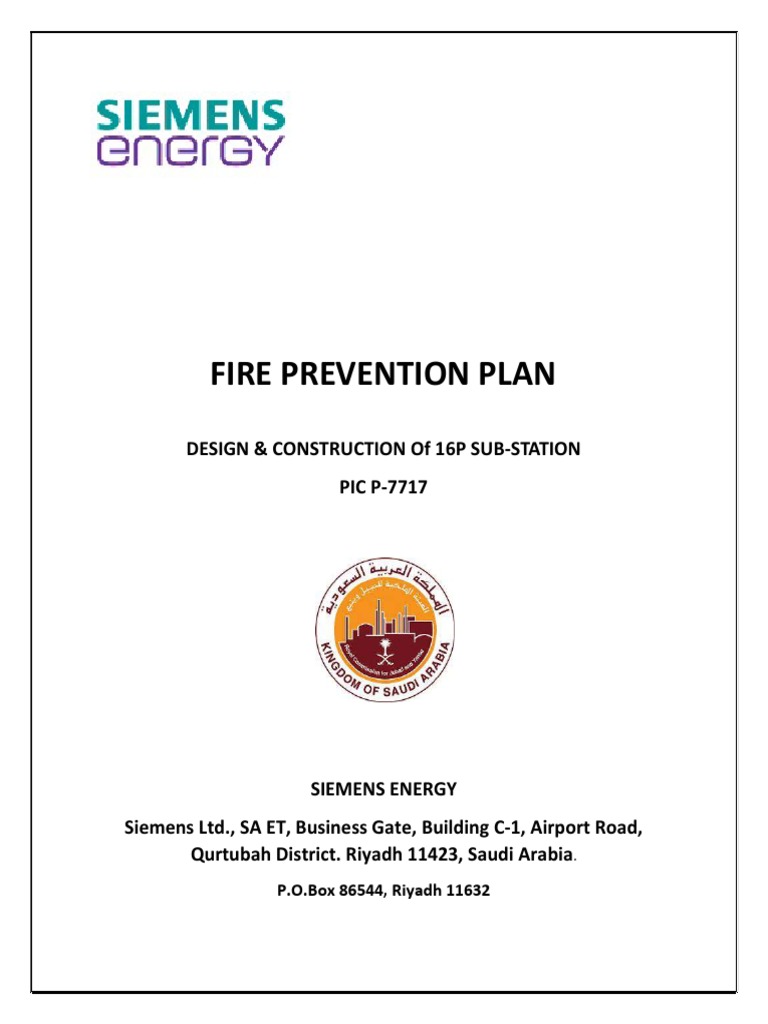 Fire Prevention Plan for 16P Sub-Station | PDF | Emergency Evacuation ...