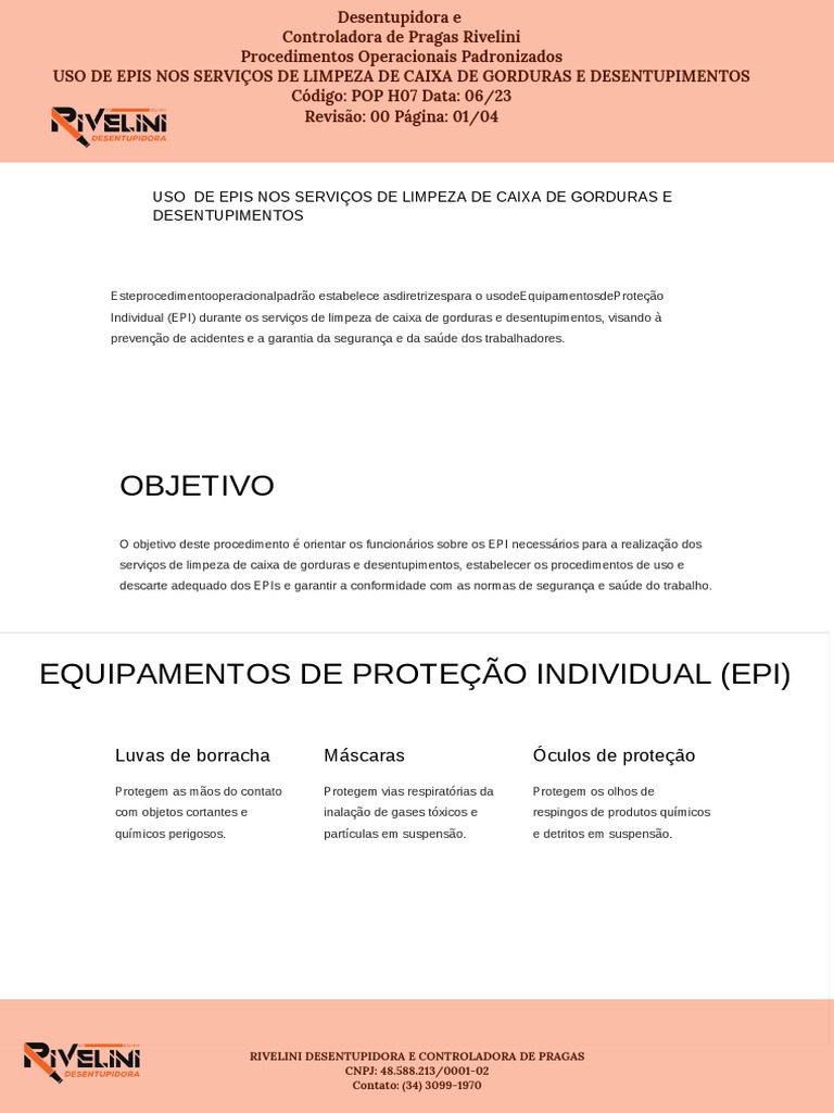 Pop Uso de Epis | PDF
