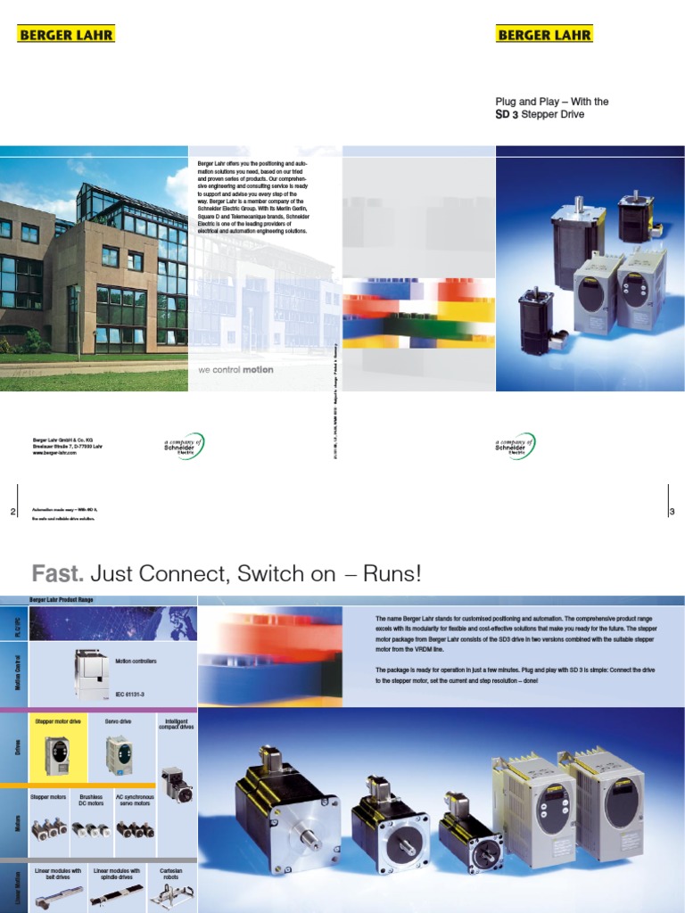 Berger Lahr sd3 Broch EN | PDF | Electric Motor | Mains Electricity