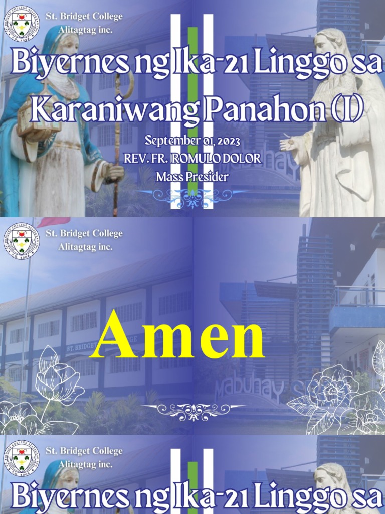 MASS-tagalog Fr. Lou | PDF