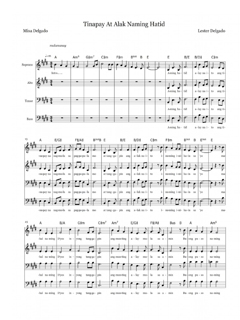 Tinapay at Alak Naming Hatid Misa Delgado | PDF