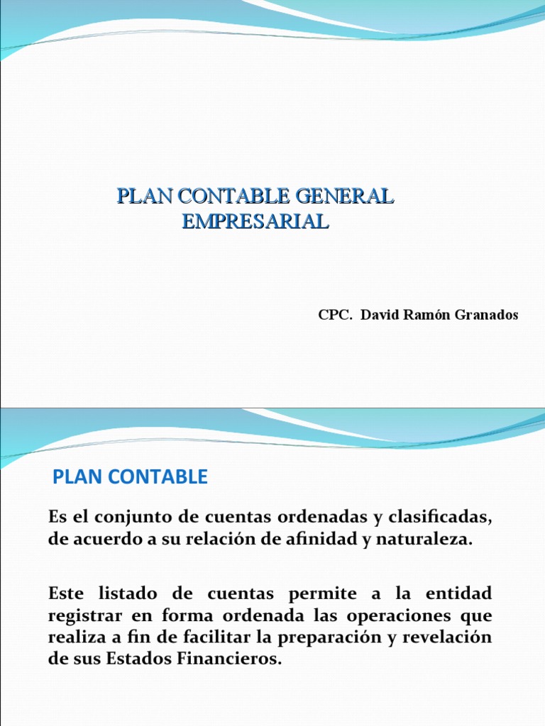 El Plan Contable en El Peru | PDF | Contabilidad | Economía Financiera