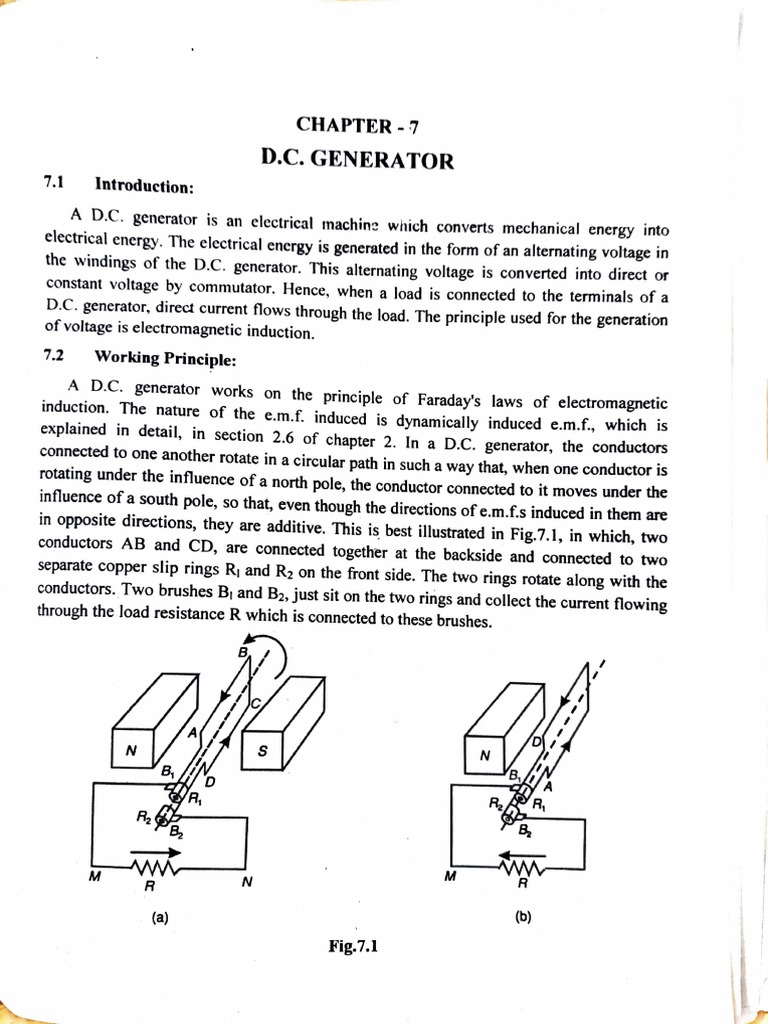 DC Motor and generator notes | PDF | Electromagnetic Induction ...