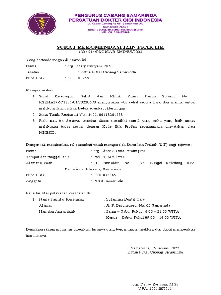 14 Rekom Sip Dinar Sukma | PDF