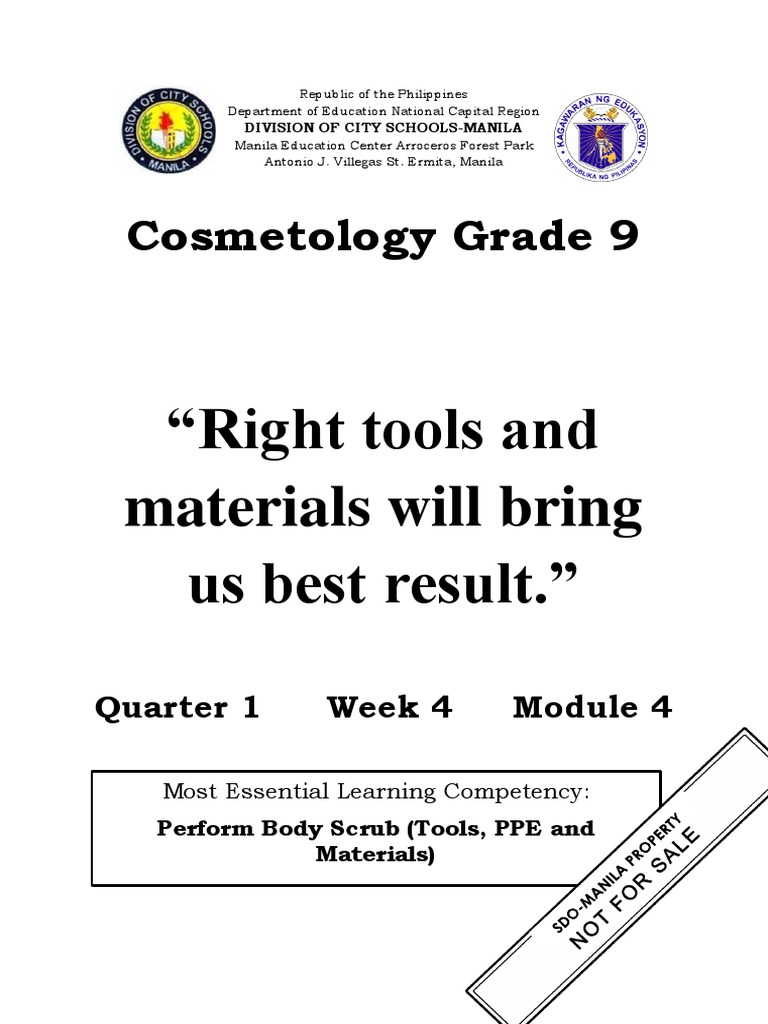 Body Scrub Techniques and Tools | PDF