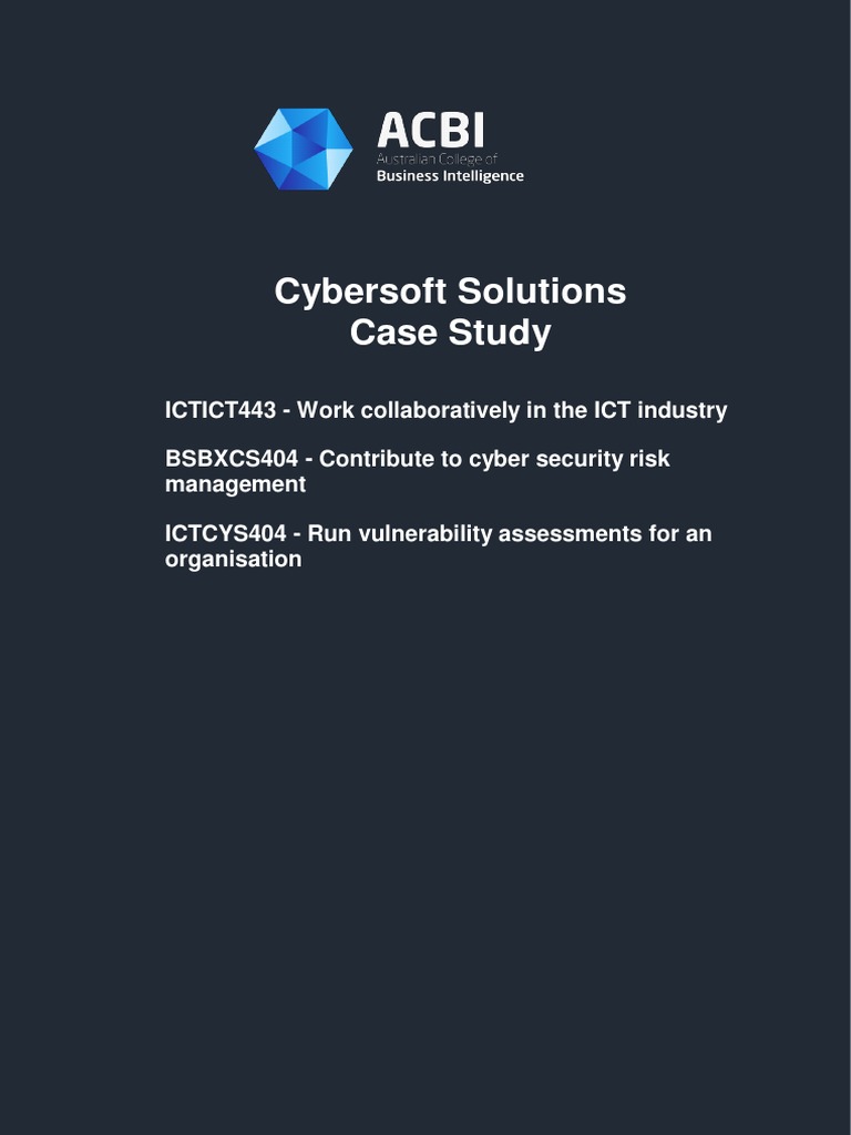 Case Study Scenario | PDF | Encryption | Penetration Test