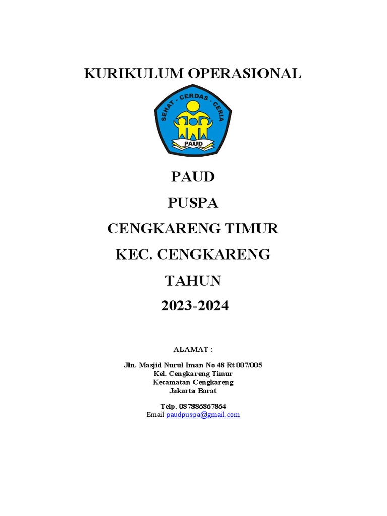 Kosp Paud Puspa Cengkareng Timur | PDF