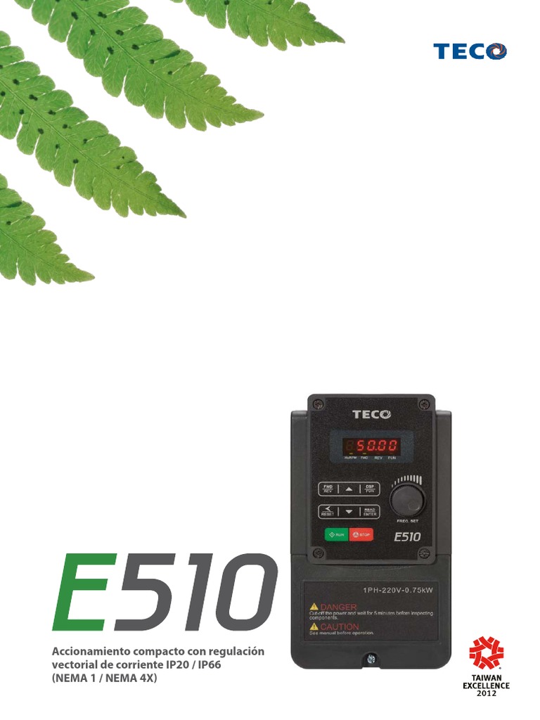 Teco E510 Es | PDF | Fuente de alimentación | Frecuencia