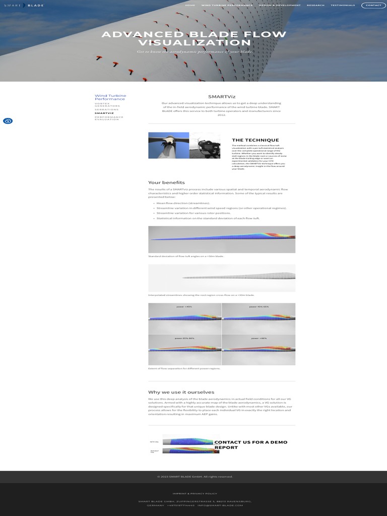 SMART BLADE - SMARTVIz | PDF | Turbine | Aerodynamics