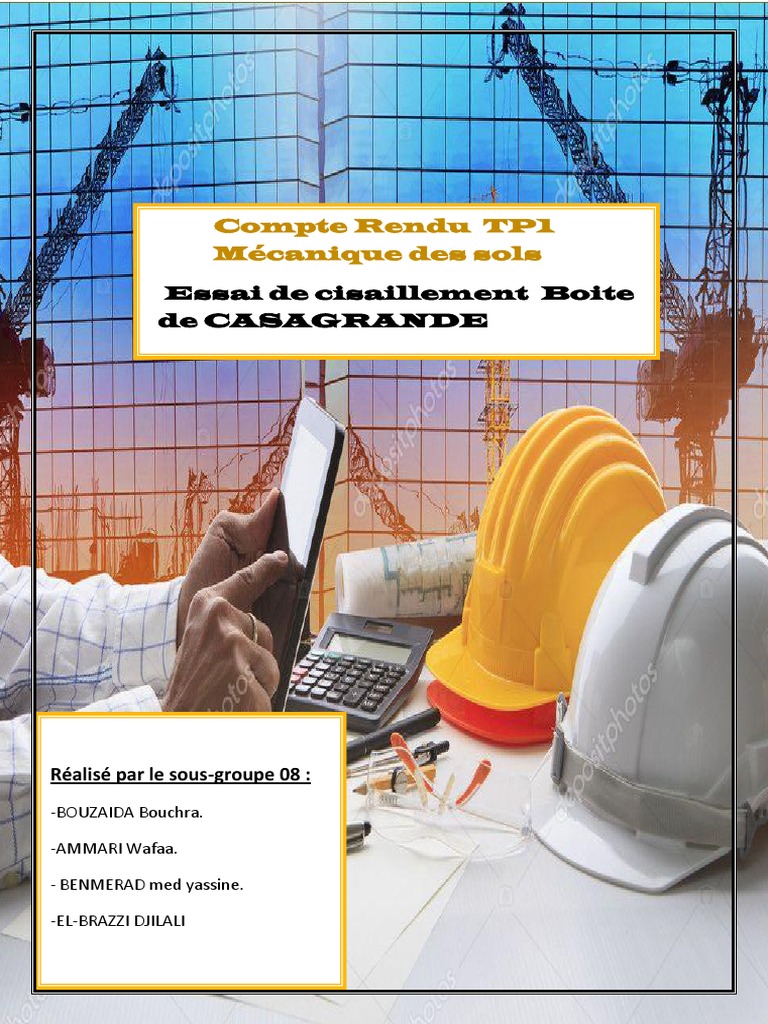 TP Mds | PDF | Mécanique des sols | Physique appliquée et interdisciplinaire