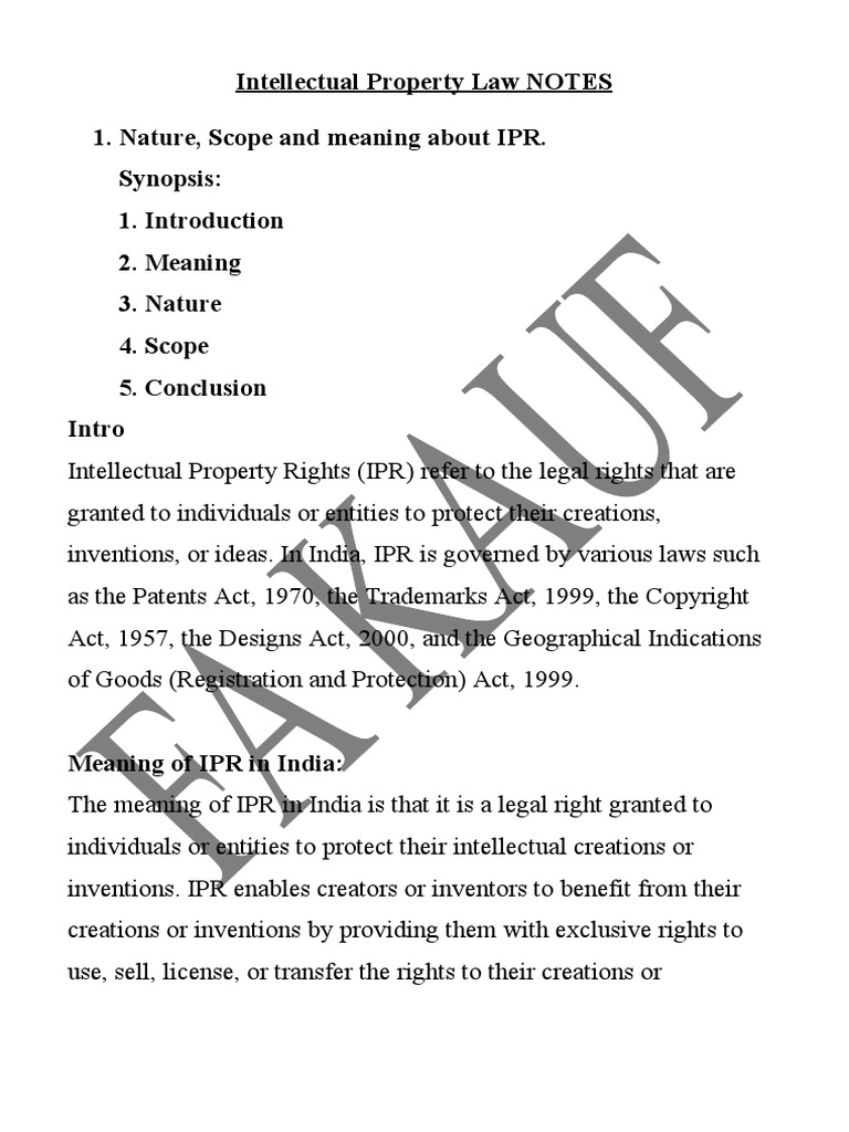 Ultra Premium Ipr Notes | PDF | Patent Application | Intellectual Property