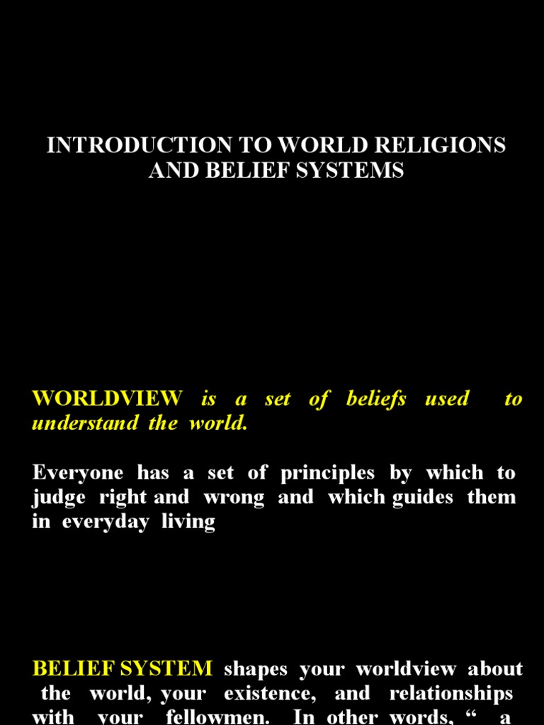 Introduction To World Religions Lesson 1 | PDF | God | Spirituality