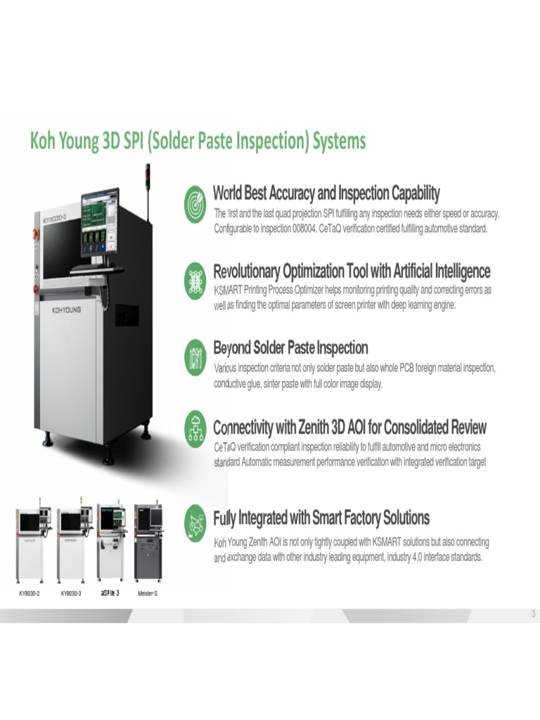 Koh Young 3D SPI Systems Overview | PDF | Pixel | Camera