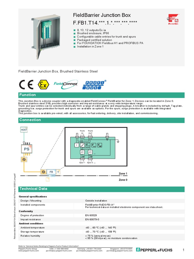 Junction Box - Pepperl+Fuchs | PDF