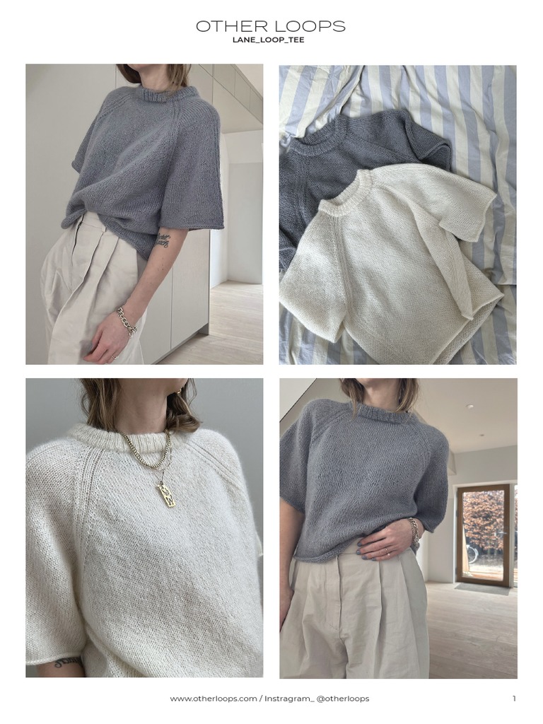 LANE LOOP TEE - English | PDF | Knitting | Knitting Needle
