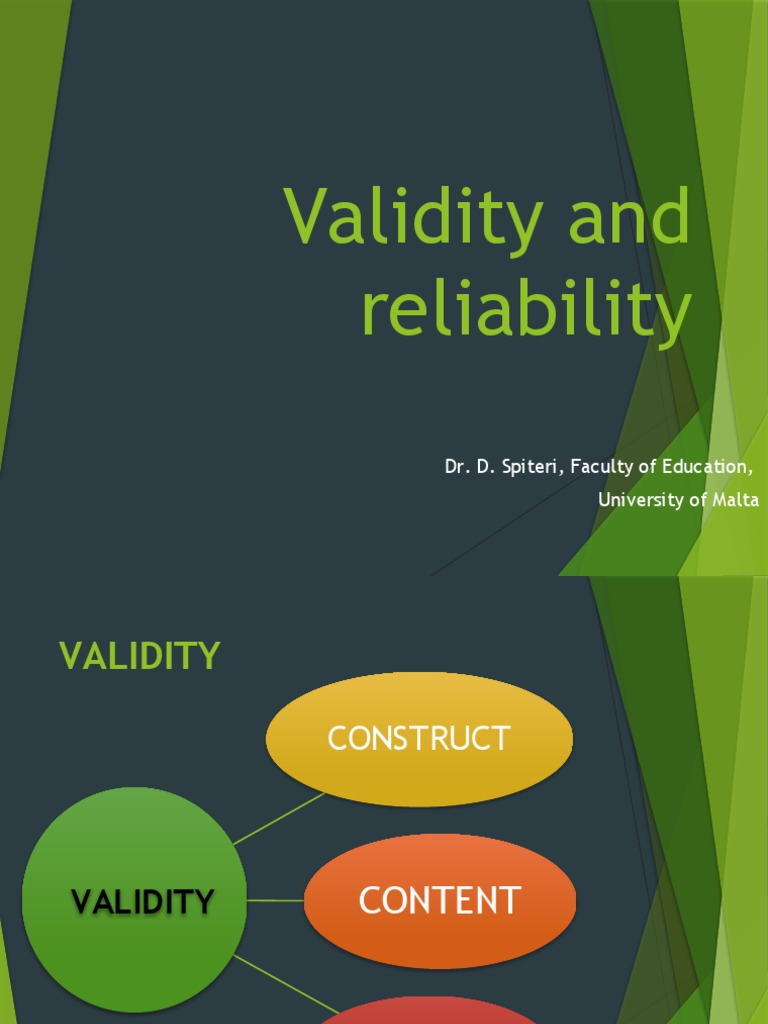 Validity and Reliabillity in Language Assessment and Testing | PDF ...