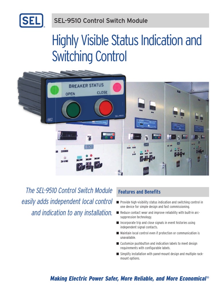 Sel 9510 | Download Free PDF | Alternating Current | Switch