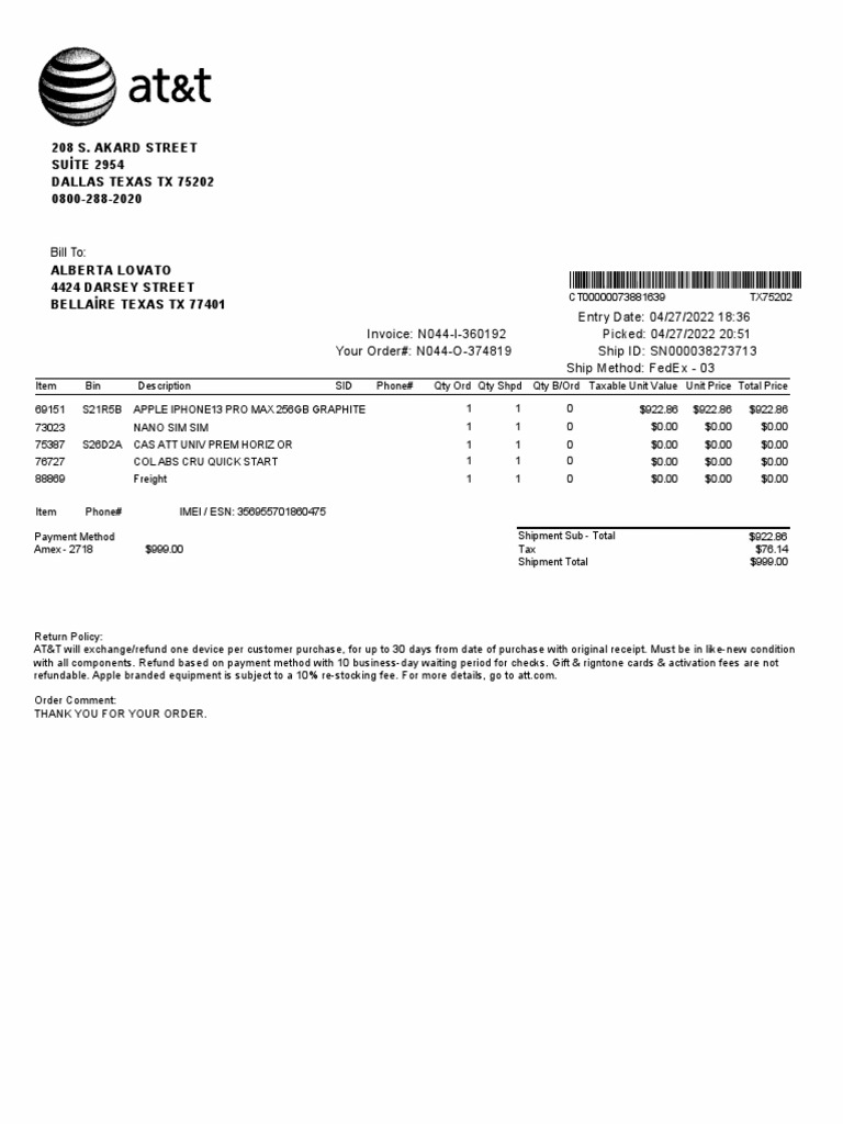 208 S. Akard Street SUİTE 2954 Dallas Texas TX 75202 0800-288-2020 ...