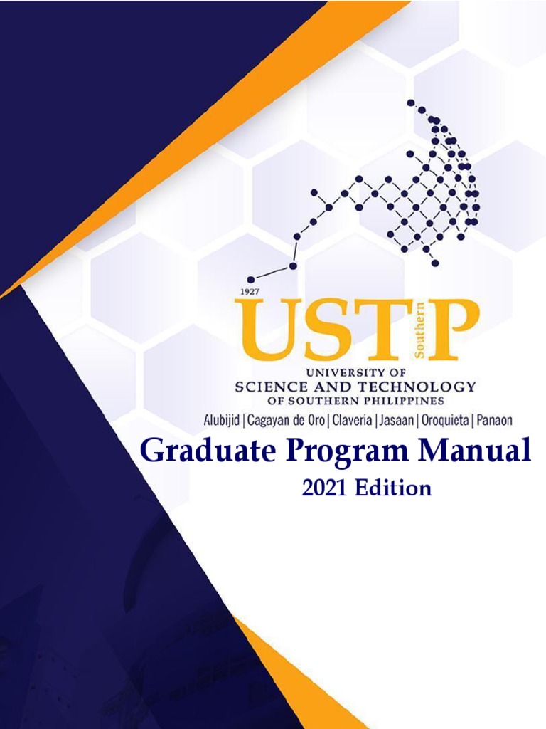 Graduate Program Manual 2021 Edition | PDF | Thesis | Master's Degree
