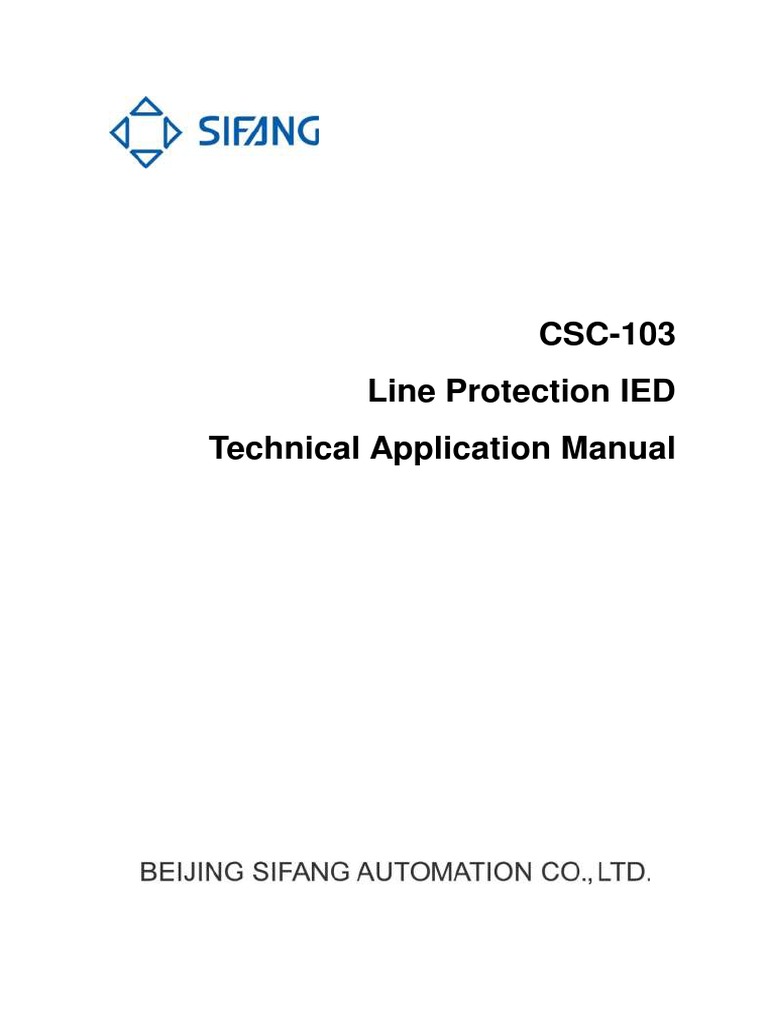 SIFANG CSC-103 V1.03 Technical Application Manual 2016-06 | PDF ... SIFANG CSC-103 V1.03 Technical Application Manual 2016-06 | PDF ...